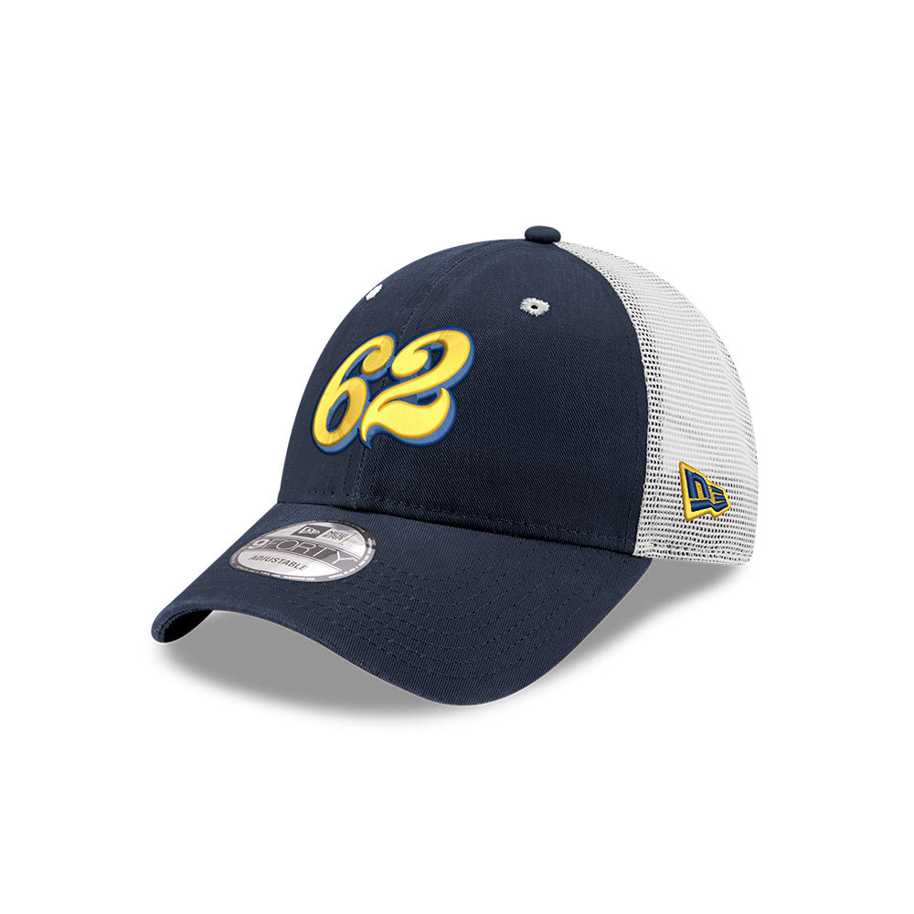 Kevin Harvick Late Model No. 62 Blue/White mesh trucker hat – happyseshop