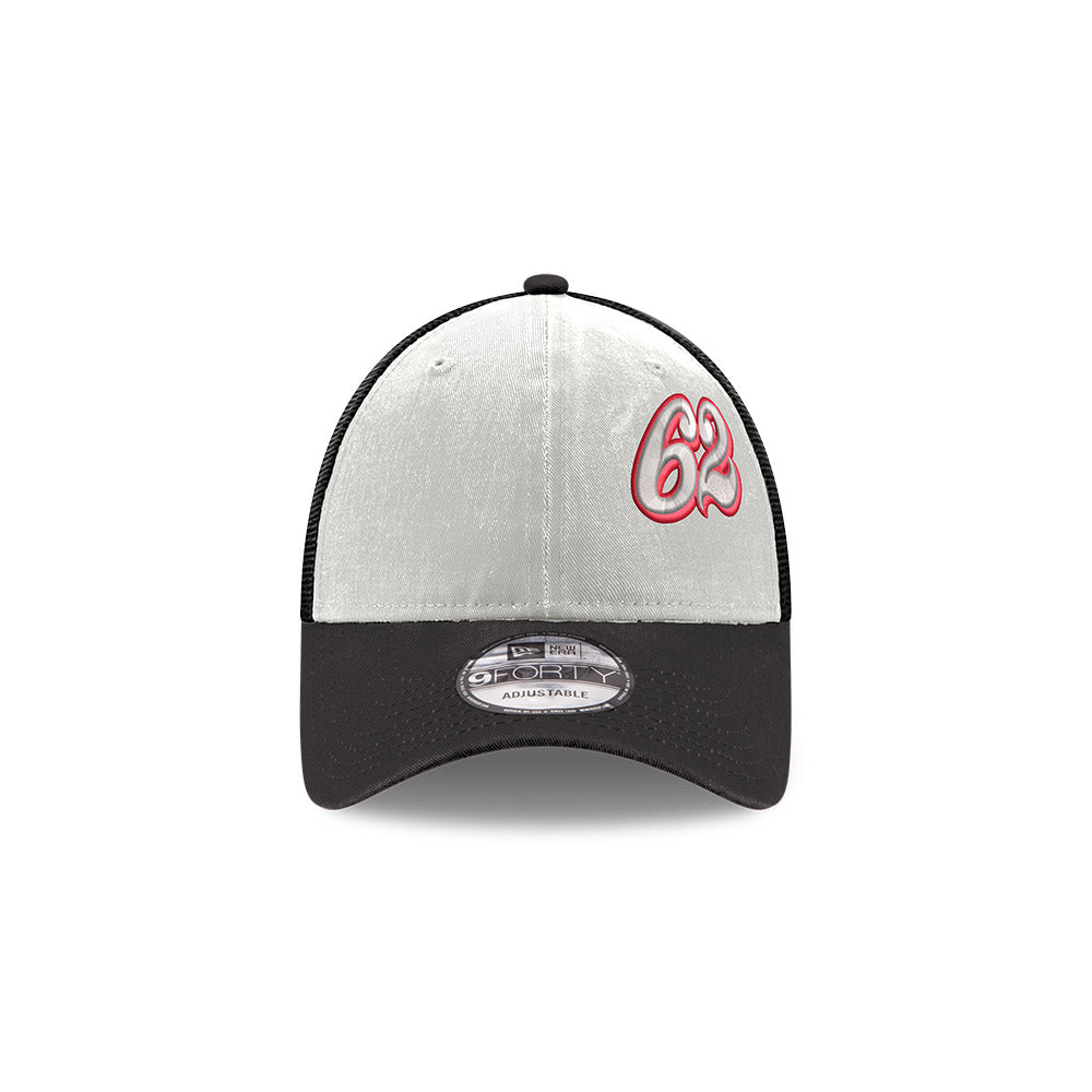 Kevin Harvick Late Model No. 62 White/Black New Era Mesh Trucker Hat ...